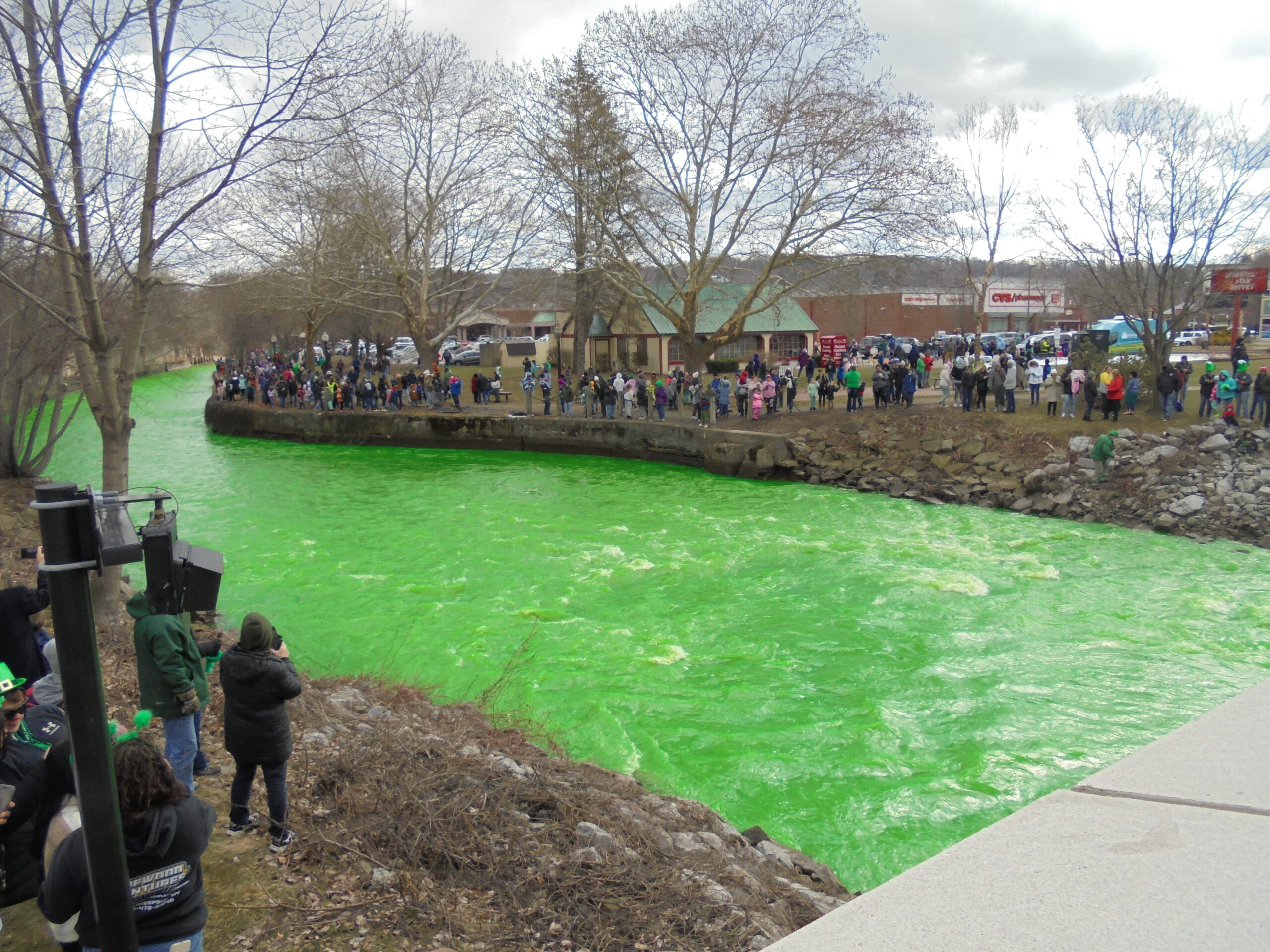 Crowd Drawn To City As River Again Turned Green | News, Sports, Jobs ...
